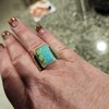 Beth Dutton Inspired Turquoise and Sterling Silver Large Statement Ring ...