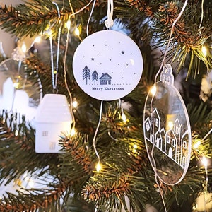 Hanging Porcelain Angel Peace Hope Love Words, Christmas Keepsake ...