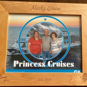 Alaska Cruise Picture Frame, Custom Text - Etsy