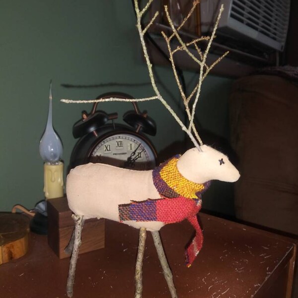 Primitive Reindeer Decor - Etsy