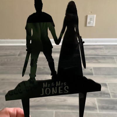 Princess and Knight Cake Topper,princess Wedding Cake Topper,medieval ...