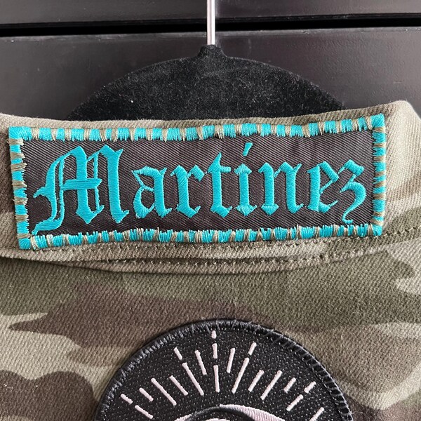 Custom Name Patch Embroidered Personalized Iron on Name Tag - Old ...