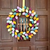 Everyday Front Door Wreath / Autumn Felt Leaf Wreath / as Seen in HGTV ...