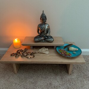 Table Top Altar . Beautifully Handcrafted 3 Tier Buddhist - Etsy
