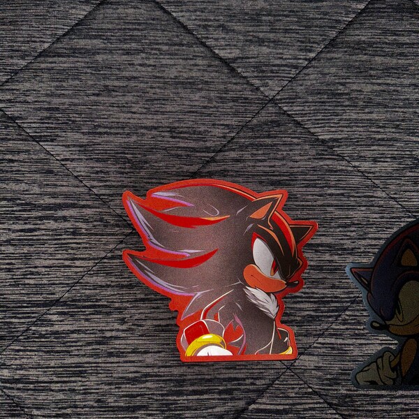 Shadow Metallic Sticker Vinyl Decal Sonic Knuckles Tails Amy Super ...