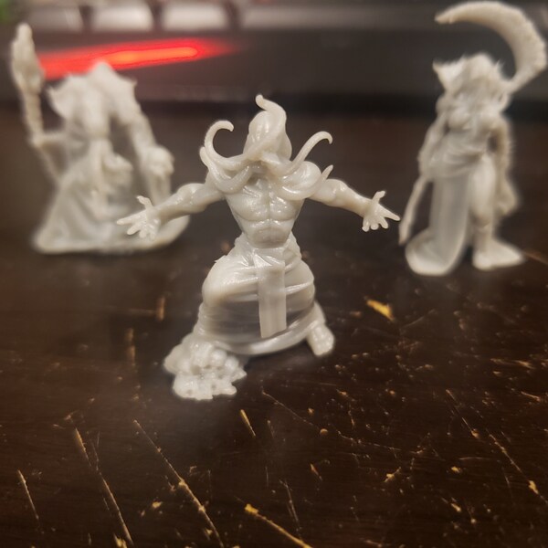 Illithid Mindflayers Resin Miniatures Dnd Dungeons and Dragons ...