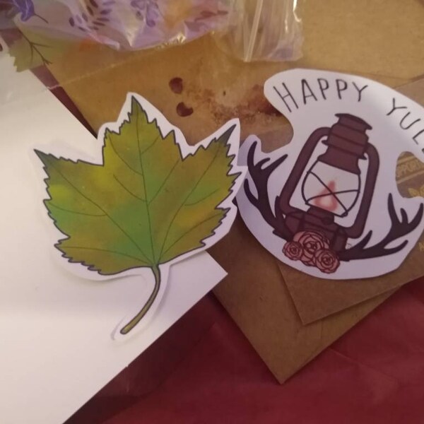 Happy Yule Christmas Pagan Holiday Sticker - Etsy