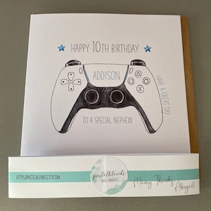 Personalised Gaming Birthday Card, PS5 Greeting Card - Etsy
