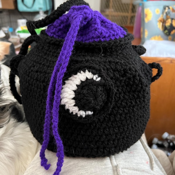 Witch Cauldron Bag CROCHET PATTERN/ Gothic Crochet Bag/ Crochet ...