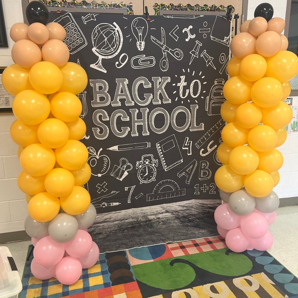 Pencil Balloon Column Kits | Combo 2 Teacher Gift | Back to School ...