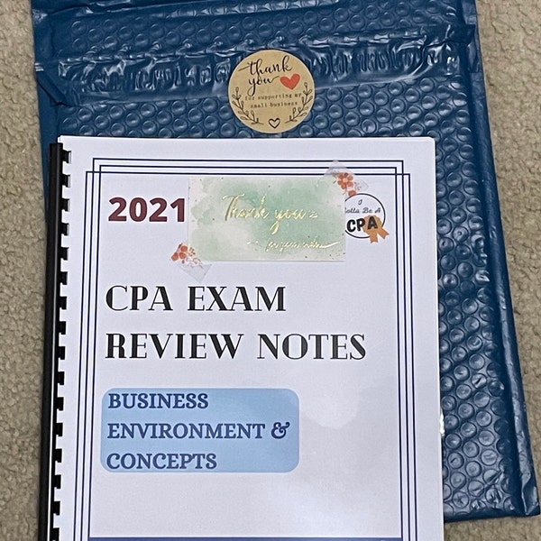 2023 | CPA Exam Review Notes - FAR | Digital Download | 37 Pages ...