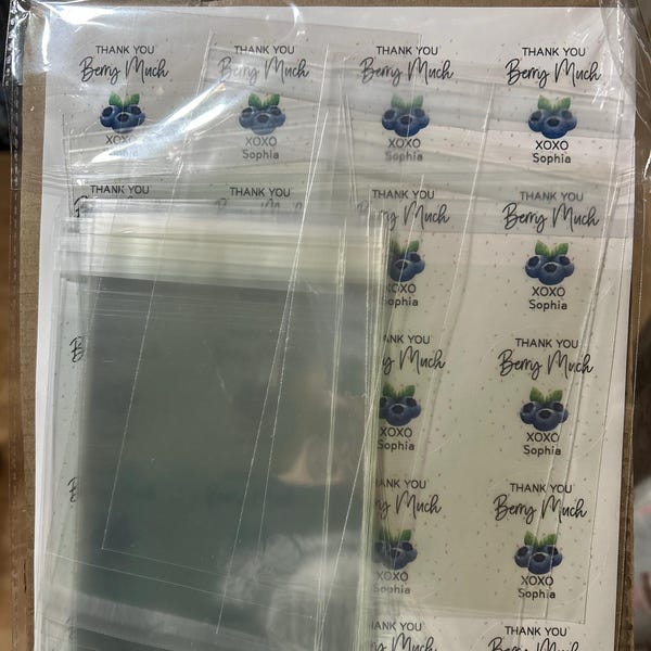 Blueberry Birthday Party Favor Labels, Blueberry Birthday, Blueberry ...