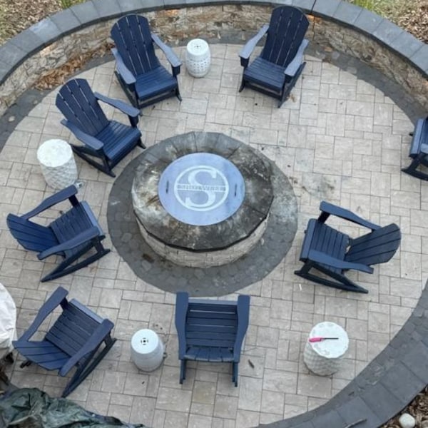 Compass Fire Ring, Compass Rose, Fire Pit, Corten Outdoor, Map ...