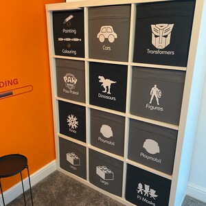 Toy Storage Decals Toy Labels Toy Box Stickers | Etsy