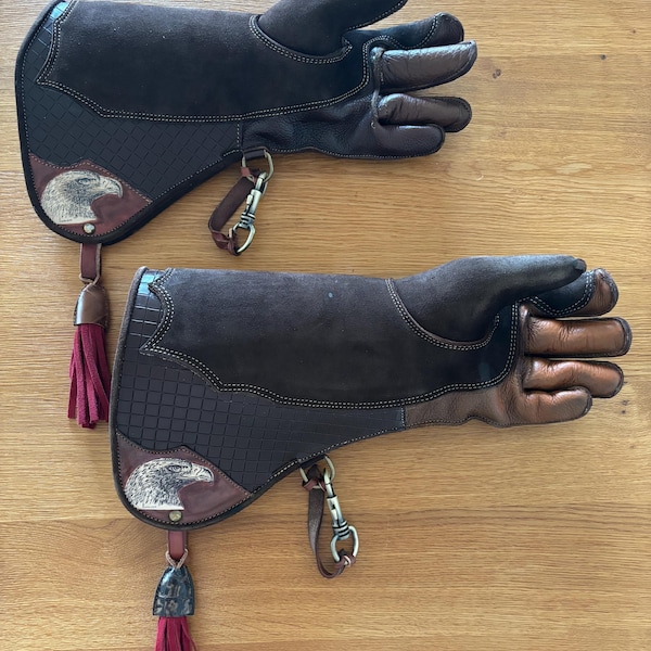 Falconry Glove - Leather Falconry Glove - Falconry Accessories ...