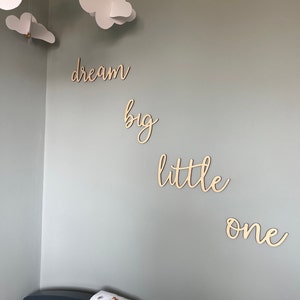 Dream Big Little One Sign Nursery Decor Sign for Nursery Wall Art ...