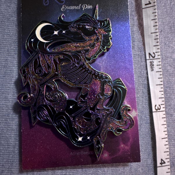 2021 3 Simone Pink and Blue Mermaid Enamel Pin the Big Pin - Etsy