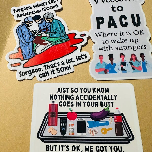 Funny Surgery Meme Sticker, OR Nurse Sticker, Surgeon Sticker ...