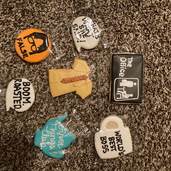The Office Decorated Sugar Cookies - (1 Dozen) - Etsy