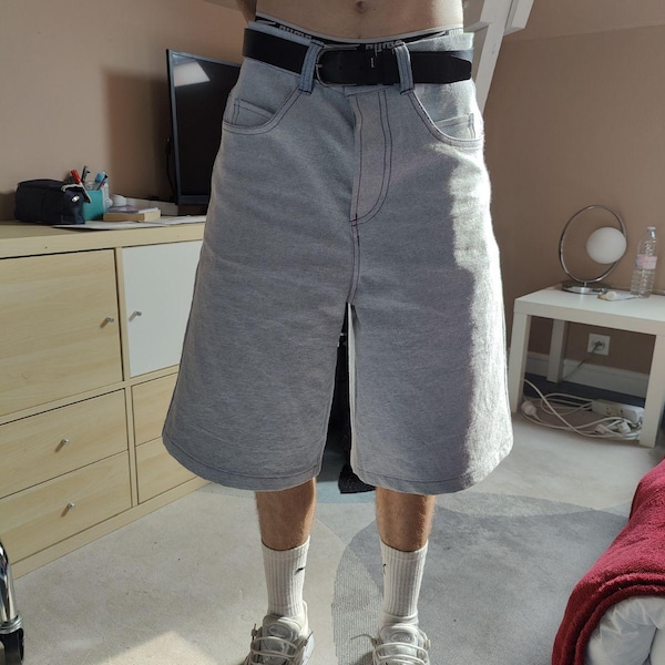 Phat Jorts Baggy Bermudas Oversized Wide Leg Skater Short Jeans ...