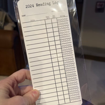 Reading Log Bookmark, Book Tracker, Reading List, Progress Tracker ...