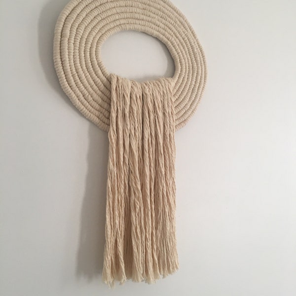 Tall Rustic Fiber Art Arch Jute Wall Hanging, Rope Arch Sculpture, Tall ...