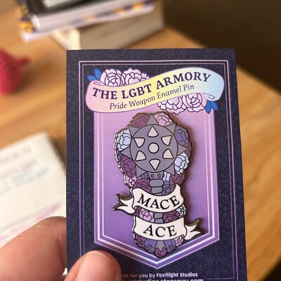 Mace Ace Enamel Pin - Etsy