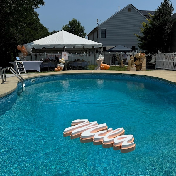 Custom Pool Signs, Logos, Pool Floating Names, Birthday, Company ...