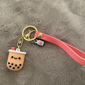 Customized Boba Keychain Bubble Tea Keychain Milk Tea - Etsy