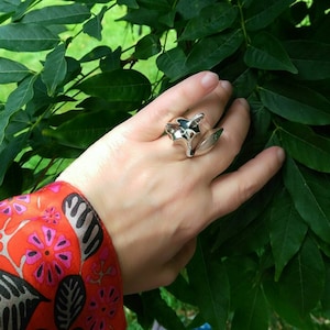 Unique Statement Ring, Sterling Silver Ring, Modern Statement Ring ...