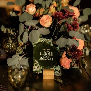 LOTR Wedding Table Numbers Editable Template Geek Wedding Elven Sign ...