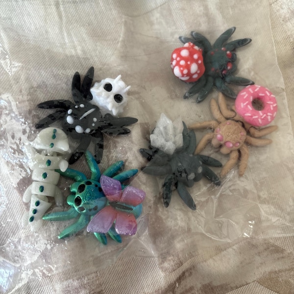 Mystery Jumping Spider Pack |articulated | Flexible | Cinderwing | PLA+ ...