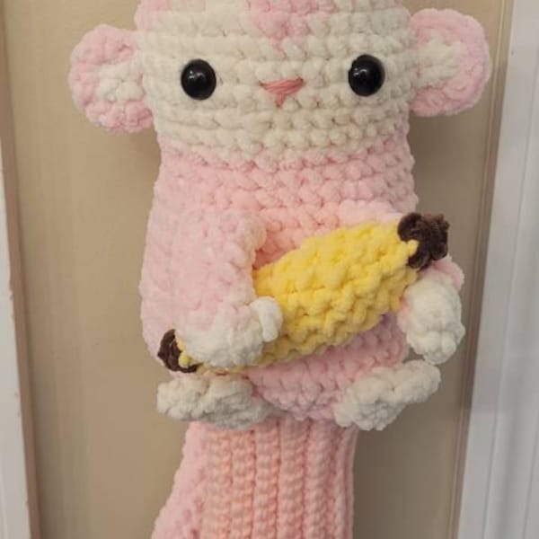 Amigurumi Pattern "bono the Monkey", Chubby Monkey in a Banana Costume ...