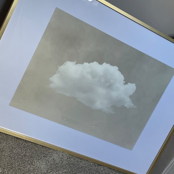 Beige Cloud Wall Art Print · Abstract Art · Surreal · Minimalist Wall ...