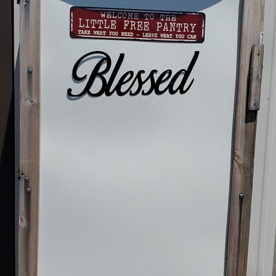 Little Pantry Sign Food Community Share Pantry Sign Food Sharing Sign ...