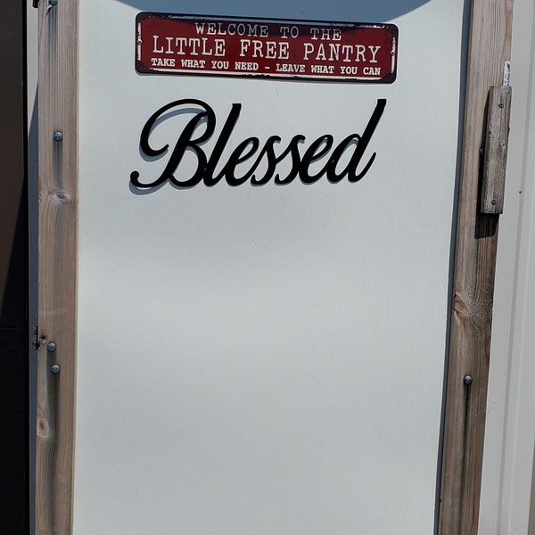 Little Pantry Sign - Food Community Share Pantry Sign - Food Sharing ...