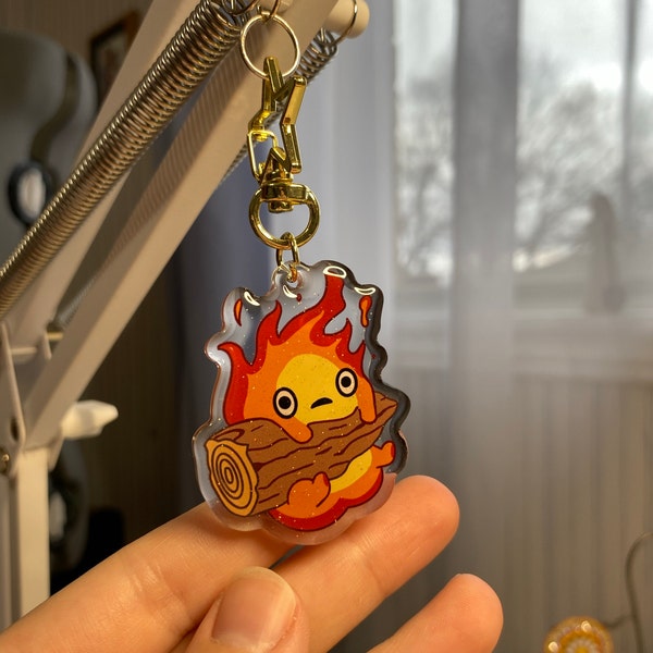 Calcifer Keychain - Etsy