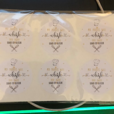 Custom Baking Labels, Personalized Baking Stickers, Seals for Homemade ...