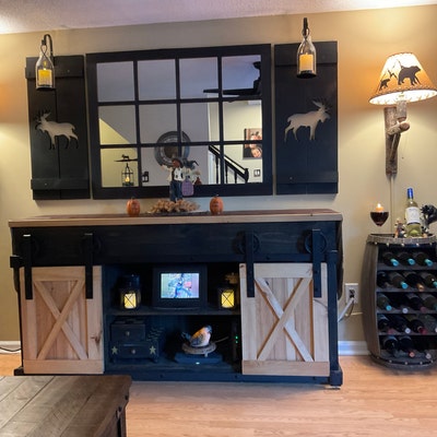 Exterior Shutter With Mid Century Modern MCM Starburst Cutout: - Etsy