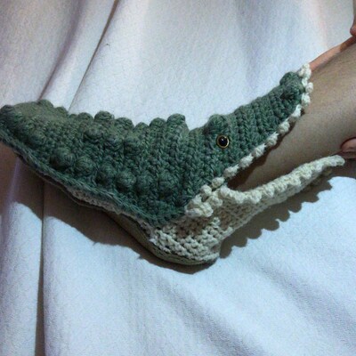 PATTERN for Crocheted Alligator Socks Baby, Child, and Adult Sizes - Etsy
