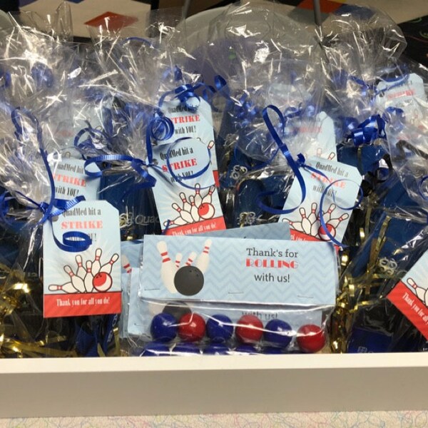 Bowling Party Treat Bag Topper - Boys Bowling Goodie Bag Topper INSTANT ...