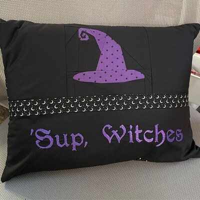 Witch's Hat Foundation Paper Pieced FPP Quilt Block Pattern Halloween ...