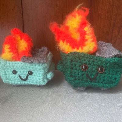 Dumpster Fire PDF Crochet Pattern Twinkie Chan 100% Soft Amigurumi - Etsy