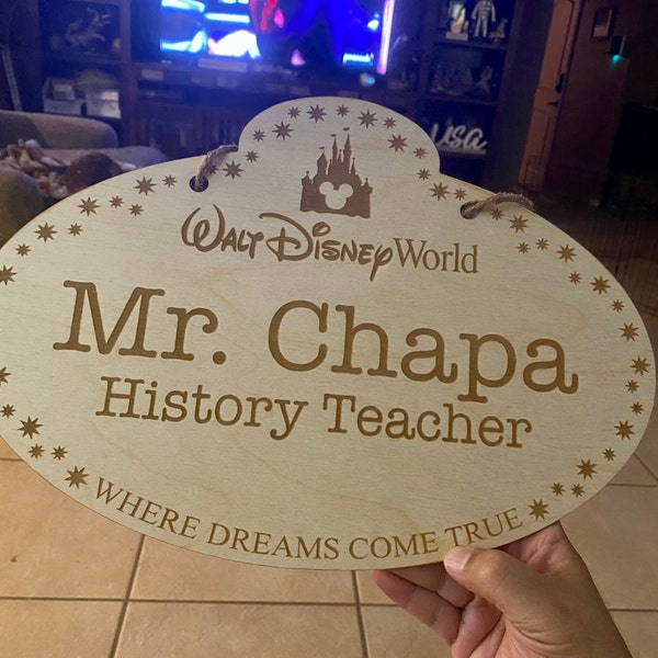 Custom Mickey Large Name Tag, Mickey Name Tag, Mickey Home Decor ...