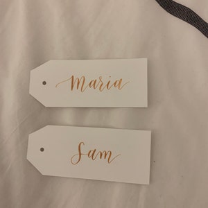 Handwritten Calligraphy Name Label for Drink Blue - Etsy