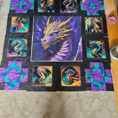 The Jungle Abstractions Quilt: the Wolf by Violet Craft - Etsy