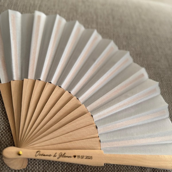 Éventails personnalisés pour mariage - cadeau original - éventail ...