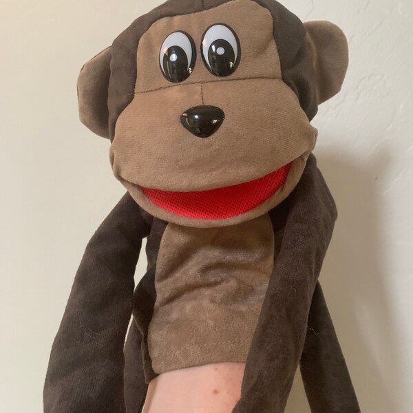 African American Boy Hand Puppet Movable Mouth, Speech Therapy ...