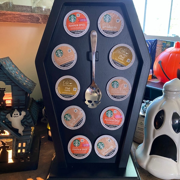 Coffin Shaped Rustic Wooden iPad Stand - Tablet-holder- Kitchen Tablet ...