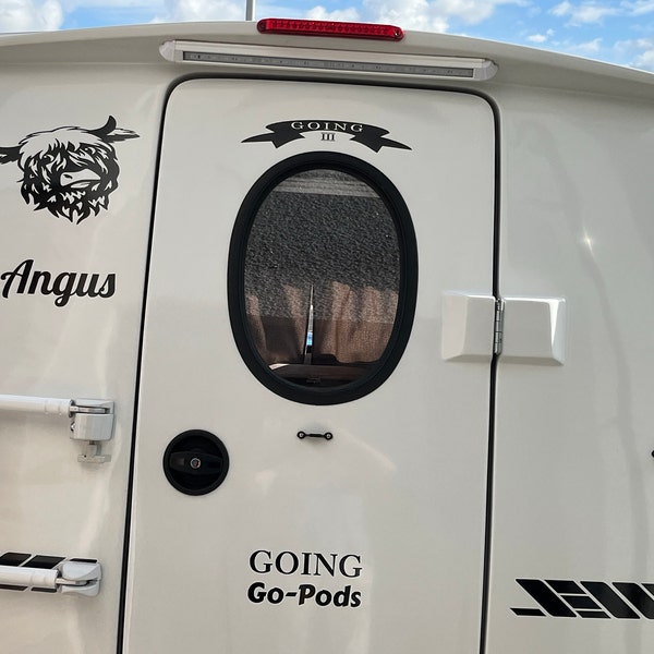 Scottish Highlands Highland Cow Farm Wall Art Decal Car Van Bonnet ...